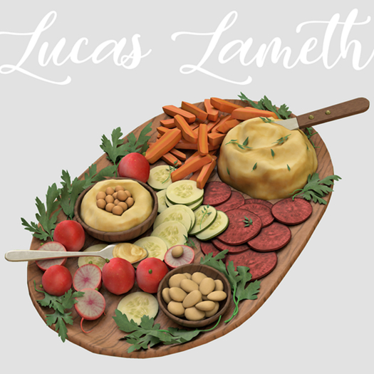 Second Life Marketplace - [Lucas Lameth] Vegan Hummus Party Platter
